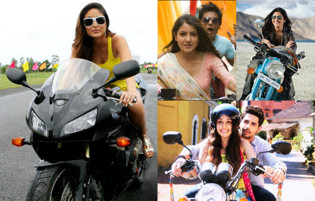 Bollywood actresses who rode bike in films