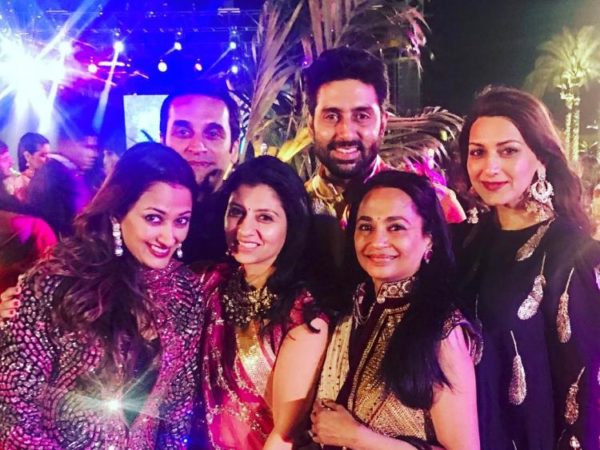 Abhishek Bachchan indulges in naach-gaana at cousin Anushka Rajan's wedding