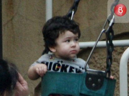 Baby Taimur is one happy kid in this swing