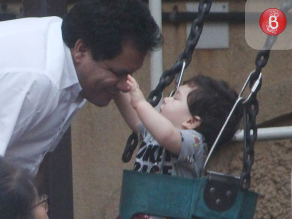 Baby Taimur is one happy kid in this swing
