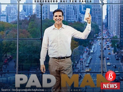 Pad Man new poster: Akshay serves a good news with a big smile