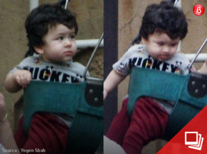 Baby Taimur is one happy kid in this swing
