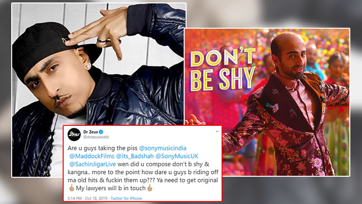 Dr. Zeus furious over 'Bala's 'Don't Be Shy' remake; threatens legal action