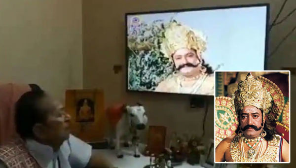 Ramayan's Ravan aka Arvind Trivedi watches 'Sita apaharan' scene, gets ...
