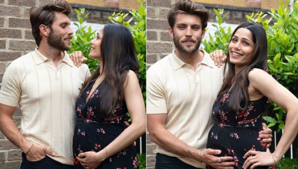 Freida Pinto expecting first child with fiancé Cory Tran