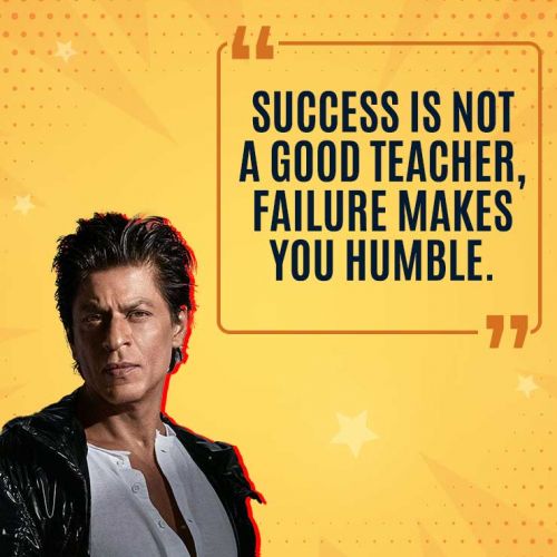 SRK Motivational Quotes | Shah Rukh Khan's Famous Dialogue on Life ...