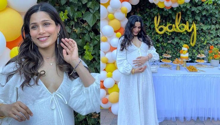 Freida Pinto looks breathtaking in surreal photos from her baby shower ...