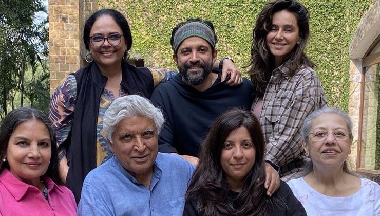 Farhan Akhtar shares family pic from dad Javed Akhtar birthday ...