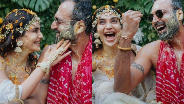 Bride-to-be Karishma Tanna shares dreamy PICS from haldi ceremony with ...