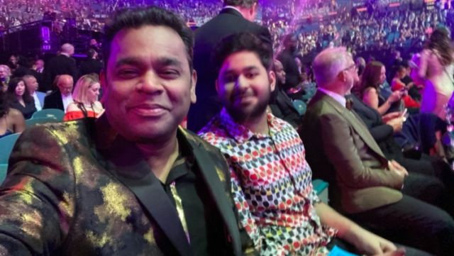 Grammy Awards 2022: A R Rahman attends event, his son poses with BTS
