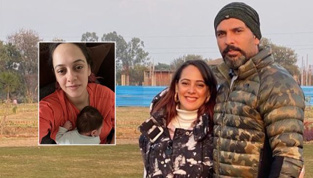 Hazel Keech shares a glimpse of her baby boy with an emotional note