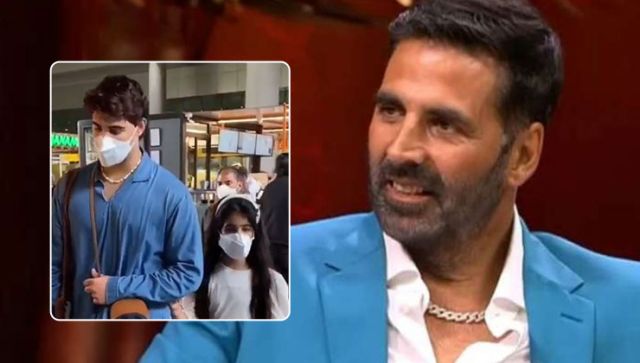 Akshay Kumar son Aarav is a protective brother to Nitara as he shields her