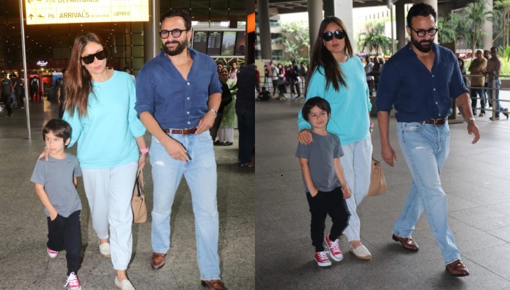Kareena Kapoor & Saif Ali Khan return to Mumbai after Europe vacation