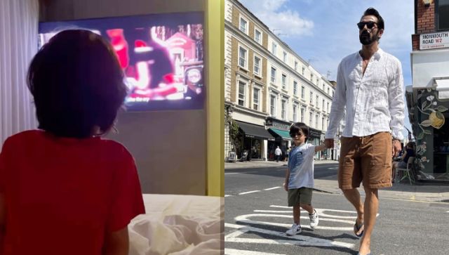 Arjun Rampal son Arik turns a rockstar watching Rock On for the first time