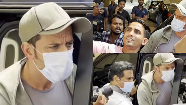 Hrithik Roshan gets angry on a fan as he pushes him to click a selfie