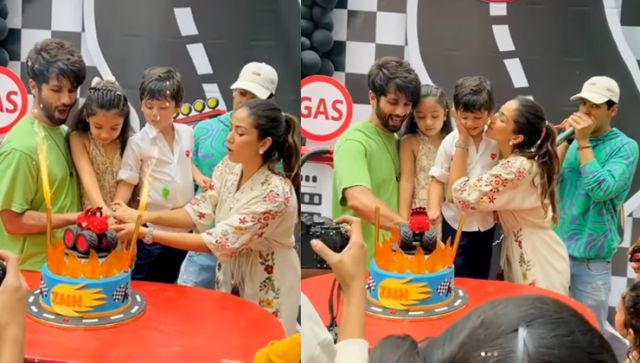 Shahid Kapoor is all smiles as son Zain cuts his birthday cake