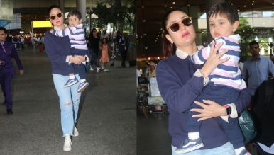 Kareena Kapoor holds son Jeh close as she returns to Mumbai-WATCH ...