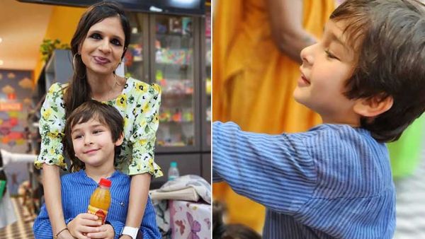 Taimur Ali Khan looks adorbs as he flaunts his cute smile in candid PICS