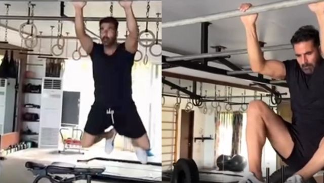 Akshay Kumar gives fitness goals as he shares an intense workout video