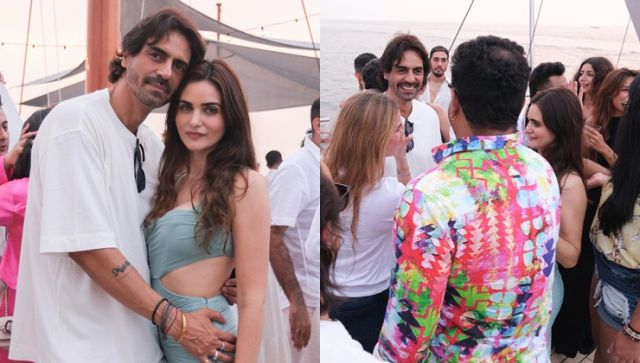 Arjun Rampal's gf Gabriella Demetriades hosts birthday bash for him, pics