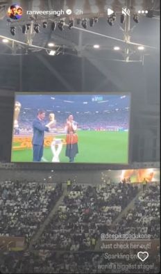 Ranveer Singh feels proud as Deepika Padukone unveils FIFA World Cup trophy at finals