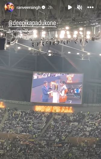 Ranveer Singh feels proud as Deepika Padukone unveils FIFA World Cup trophy at finals