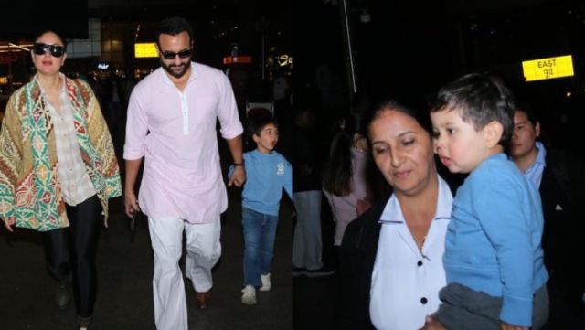 Kareena Kapoor, Saif Ali Khan return to Mumbai with kids Taimur and Jeh
