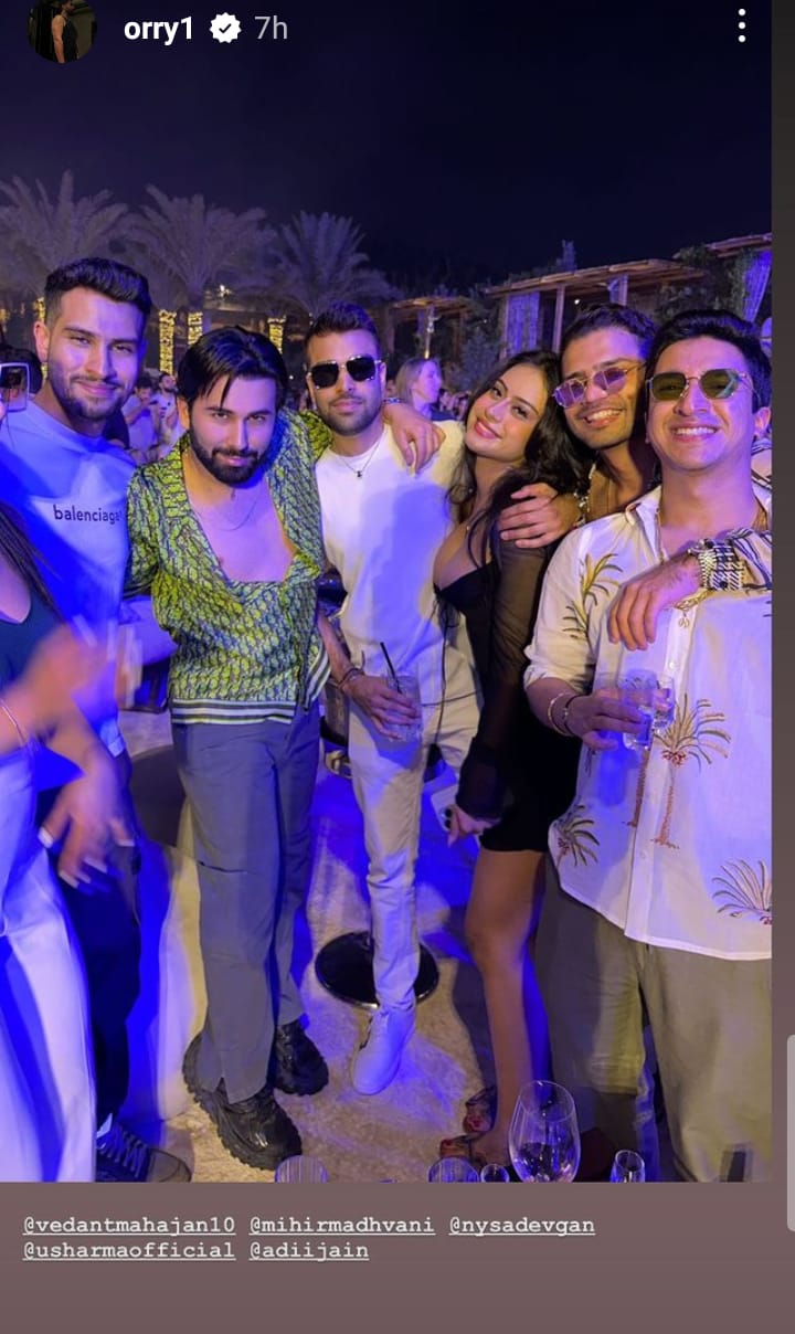 Nysa Devgan stuns in bold black outfit as she parties with her friends