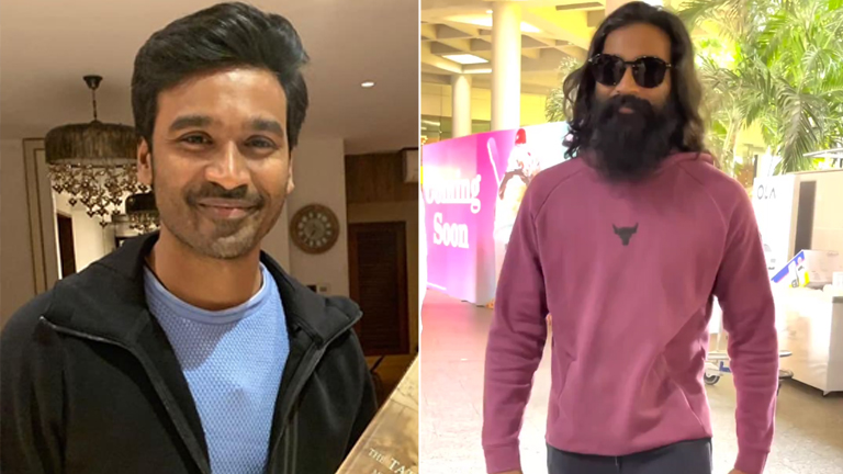 Dhanush sports in an unrecognisable new look at the airport