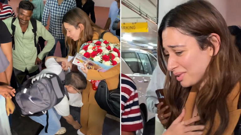 Tamannaah Bhatia got emotional after a fan touched her feet