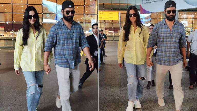 Katrina Kaif and Vicky Kaushal spotted hand-in-hand at airport after a ...