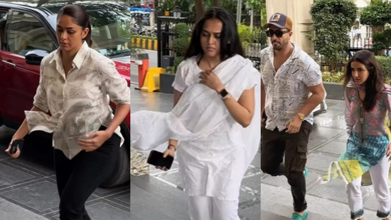 Mrunal Thakur, Tejasswi Prakash attend the prayer meet of Ankita ...