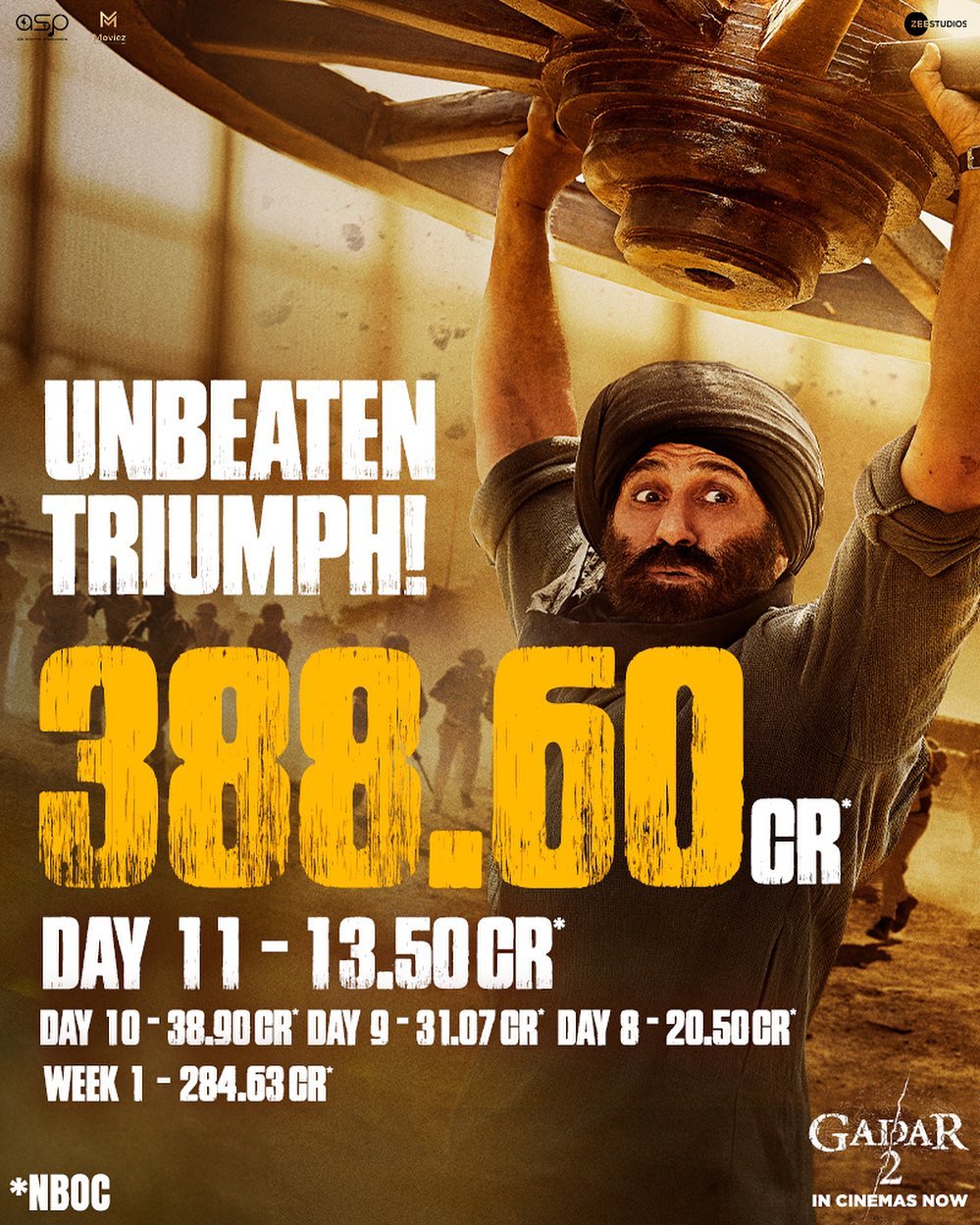 Gadar 2 box office: Sunny Deol's film witnesses a slight drop, mints Rs.13.50 crore on Day 11