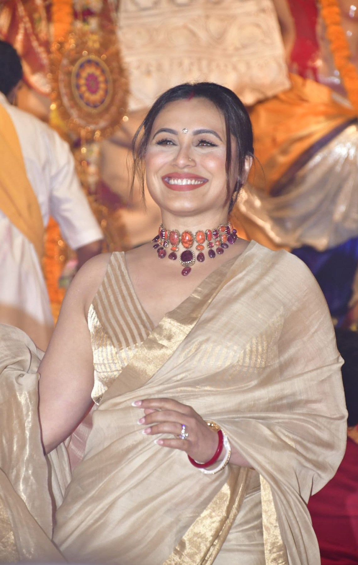 Durga Puja 2023: Kajol, Rani Mukerji, and Kiara Advani spotted in their ...