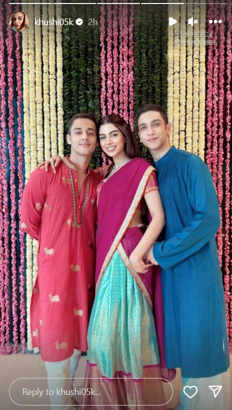 Janhvi Kapoor, Khushi Kapoor, Vicky, and Sidharth attend Dhanteras Puja at Dharma office