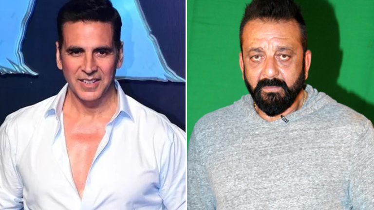 Akshay Kumar gives an adventurous BTS moment with Sanjay Dutt during shoot of Welcome To The ...