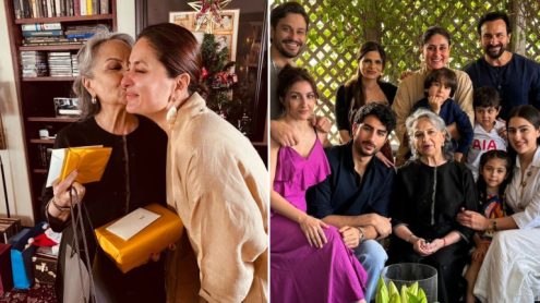 INSIDE PICS: Kareena Kapoor receives a sweet kiss from Sharmila Tagore as she gives a peek into ...