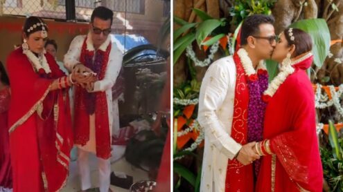 Ronit Roy and wife Neelam Roy renew wedding vows on 20th wedding ...