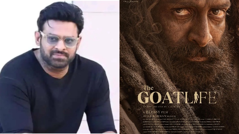 Prabhas unveils first look poster of Salaar co-star Prithviraj Sukumaran’s The Goat Life