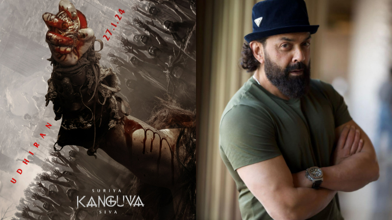 Suriya starrer Kanguva makers tease fans about the ‘mighty Udhiran’ with a poster; Is it Bobby Deol?