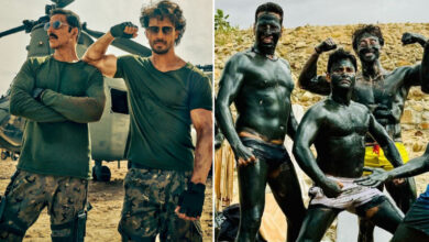 Akshay Kumar and Tiger Shroff give mud-terial to memers as they pose in underwear during Bade ...