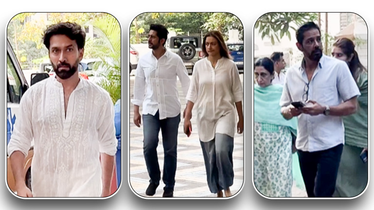 Rituraj Singh funeral: Nakuul Mehta, Hiten Tejwani with wife Gauri, Anup Soni & others arrive to ...