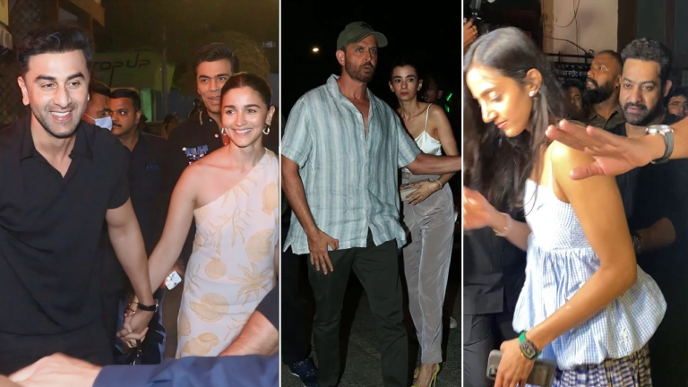 Watch: Alia Bhatt, Hrithik Roshan and Jr NTR get join by Ranbir Kapoor ...
