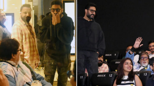 Abhishek Bachchan is starstruck as he watches Kalki 2898 AD with father ...
