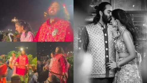Anant Ambani, Radhika Merchant receive a grand welcome in Jamnagar- Watch