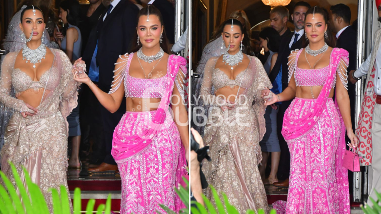 Kim Kardashian and Khloe Kardashian turn desi girls for Anant Ambani ...