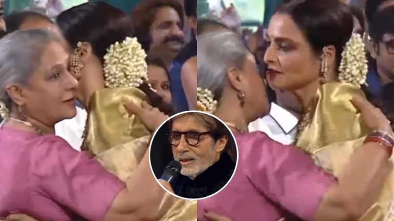 When Rekha hugged Jaya Bachchan as Amitabh Bachchan received a huge award- Watch