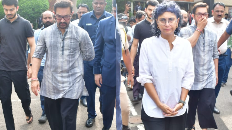 Aamir Khan & Kiran Rao pay their last respects to Ratan Tata