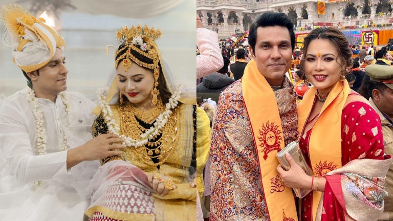 Randeep Hooda and Lin Laishram celebrate first anniversary