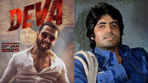 Deva poster: Shahid Kapoor’s look meets Amitabh ’s 90s era